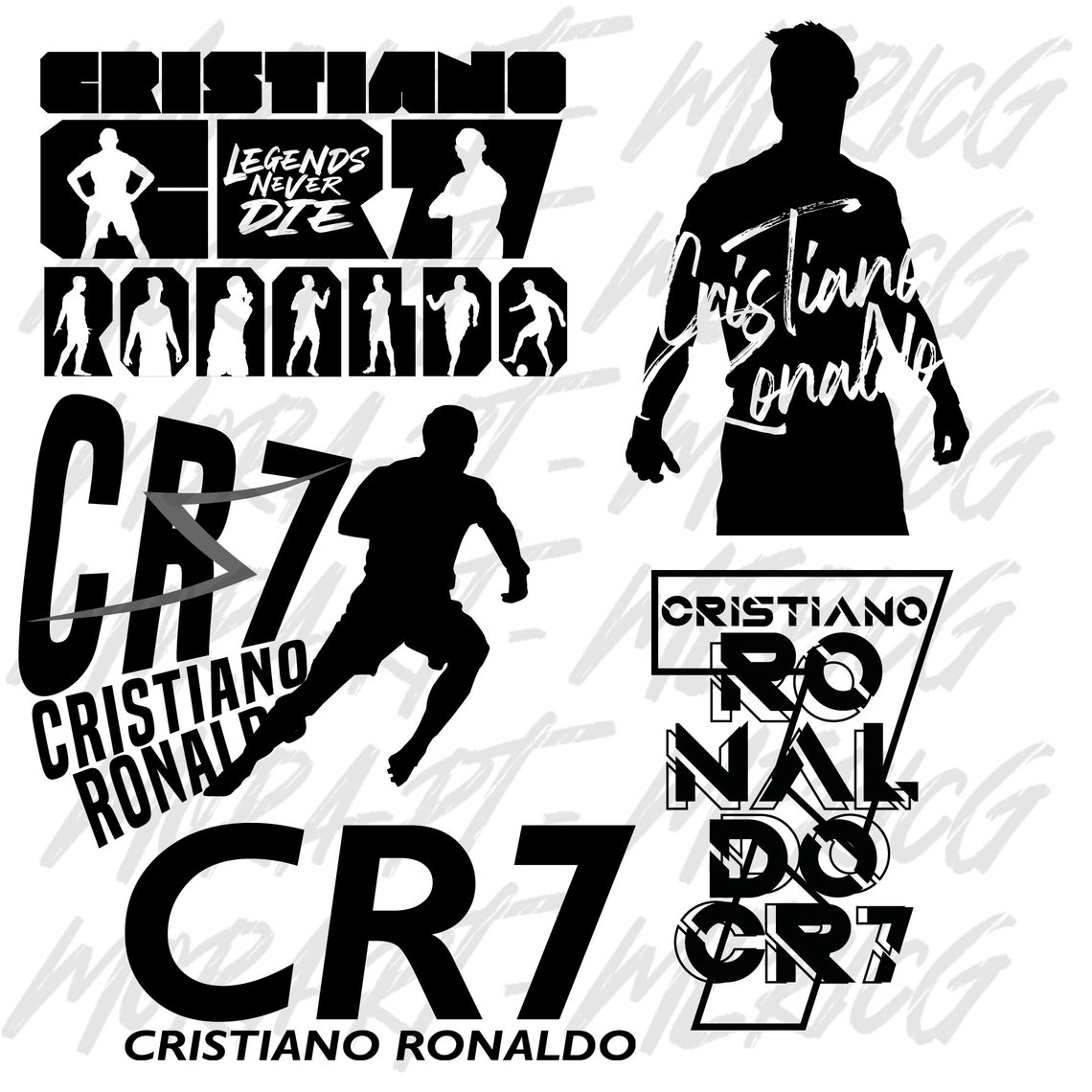 Cristiano Ronaldo Svg Cr7 Svg Laser Cut Files Cricut - Etsy UK