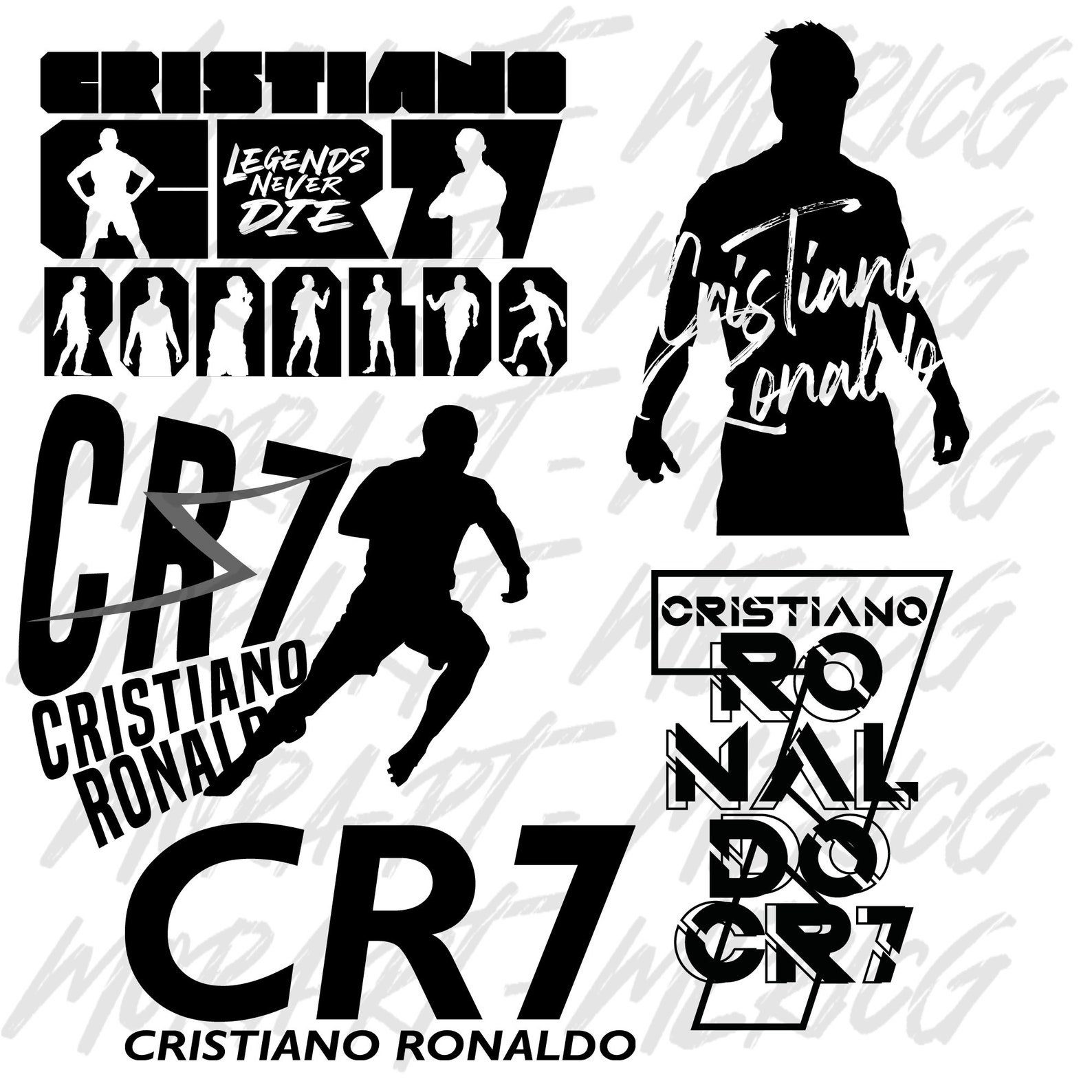 Cristiano Ronaldo Svg Cr7 Svg Laser Cut Files Cricut - Etsy UK