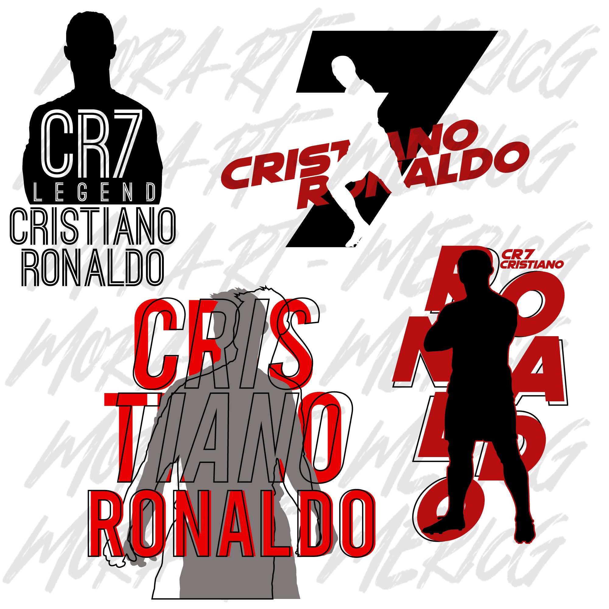 Cristiano Ronaldo Svg Cr7 Svg Laser Cut Files Cricut - Etsy
