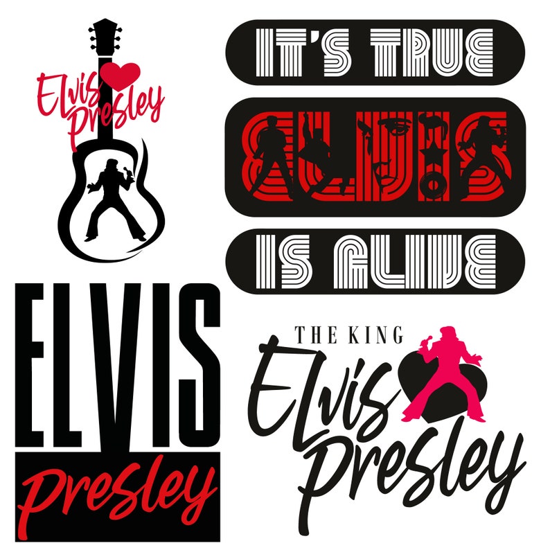 Elvis Presley Svg Bundle Rock N Roll Svg Elvis SVG Cut File - Etsy UK