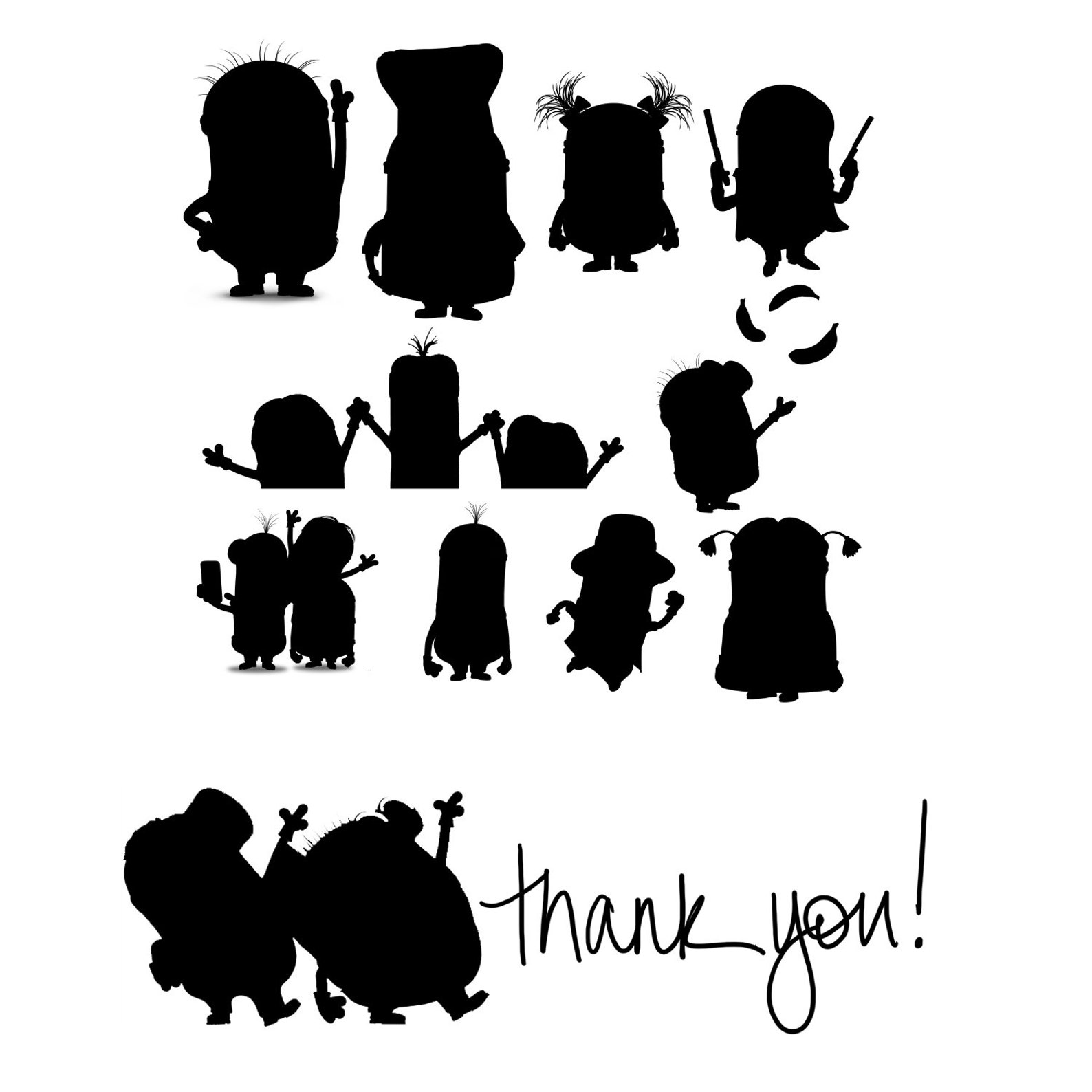 Minions Eyes Vector Bundle / Despicable Me Clip Art Svg / New Shape Art ...