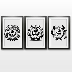 Cute Happy Monster Svg - Funny Cute Monsters Png - Cute Monster ...