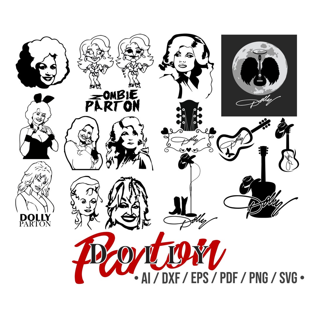 Dolly Parton Bundle Pack Svg, Dolly Parton Silhouette Svg, Celebrate ...