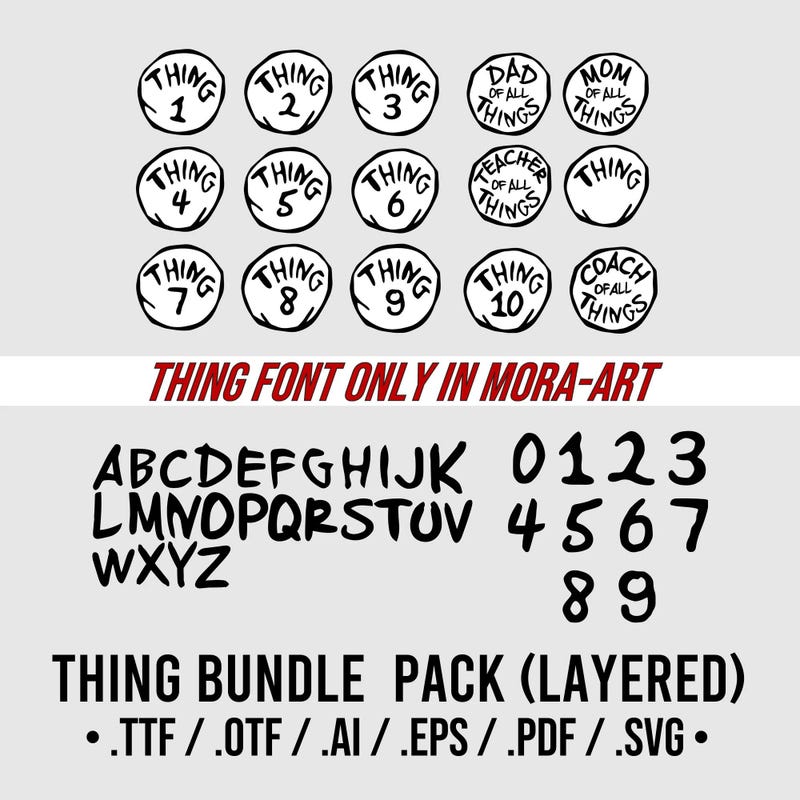 Thing 1 2 3 - Etsy