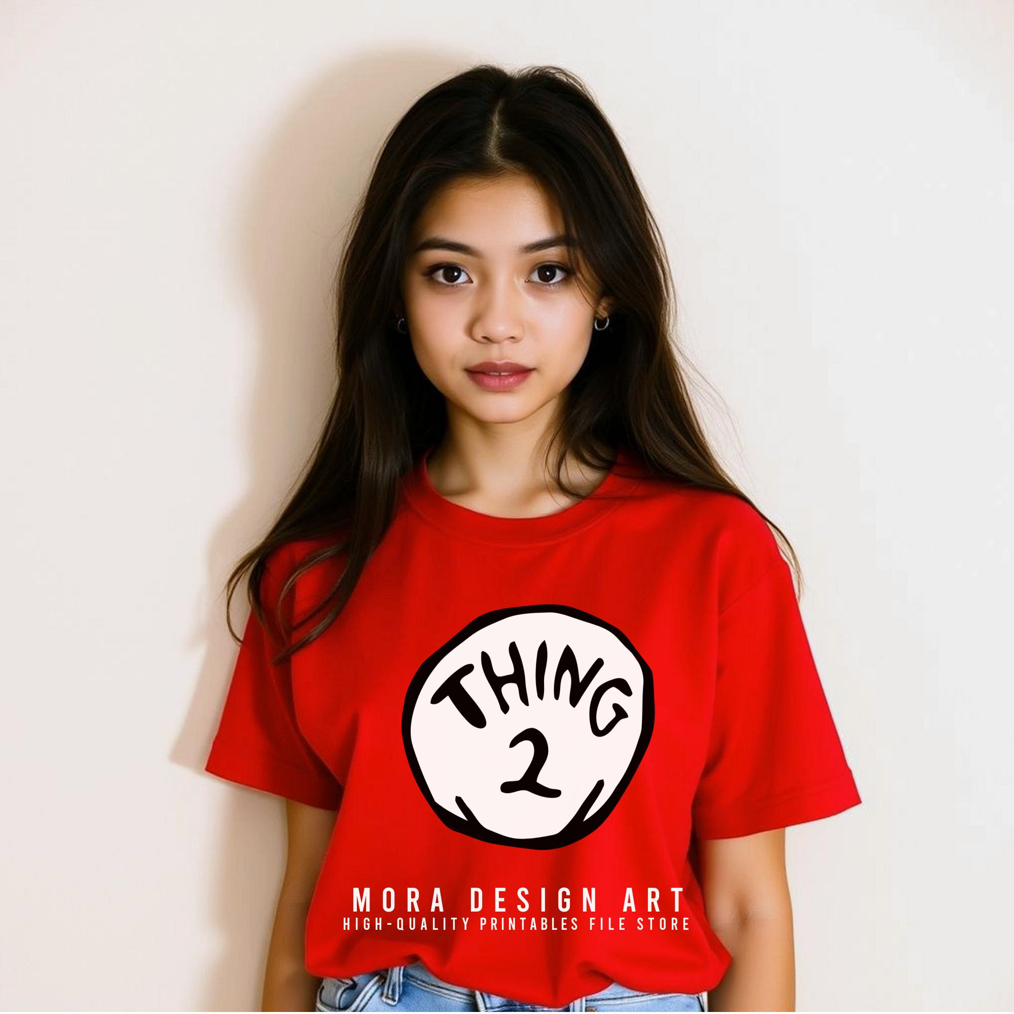 Thing 1 Thing 2 SVG Cut File, Alphabet Font (digital Download) - Etsy