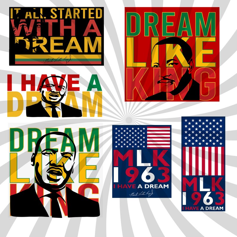 Martin Luther King Jr Bundle Martin Luther King Clipart Mlk - Etsy