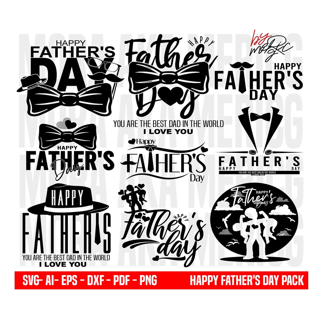 Fathers Day Bundle, Happy Father's Day Bundle Svg, Fathers Day Bundle ...