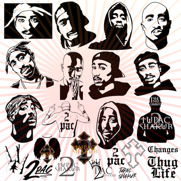 Tupac Svg - Etsy