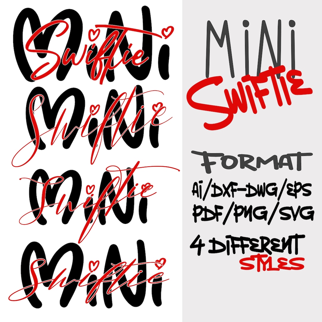 Mini Swiftie SVG File for Cricut - Etsy