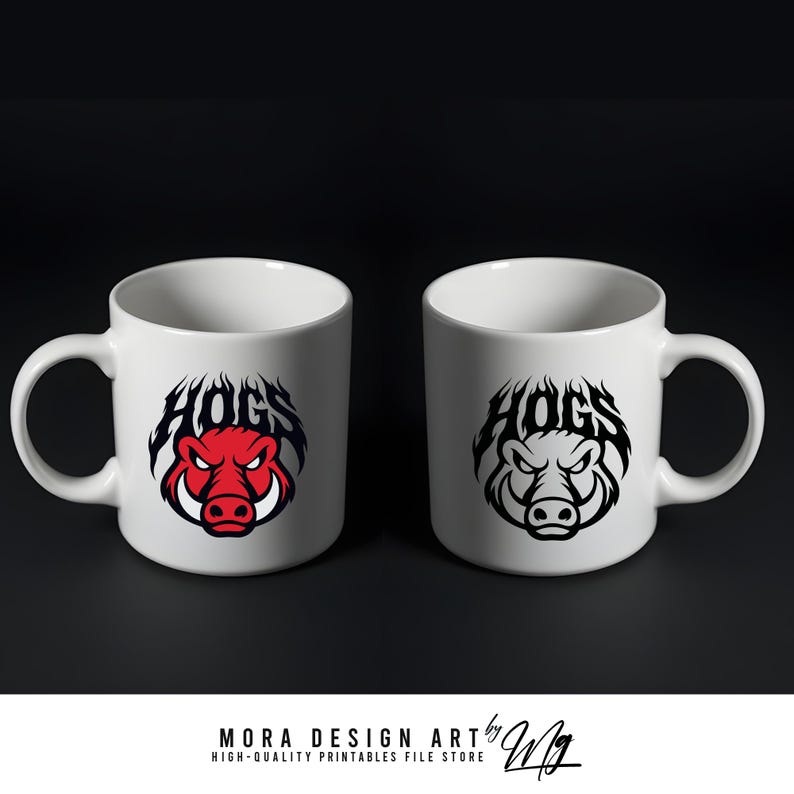 Hogs Mascot SVG | School Spirit, T-shirt Design (instant Download) - Etsy