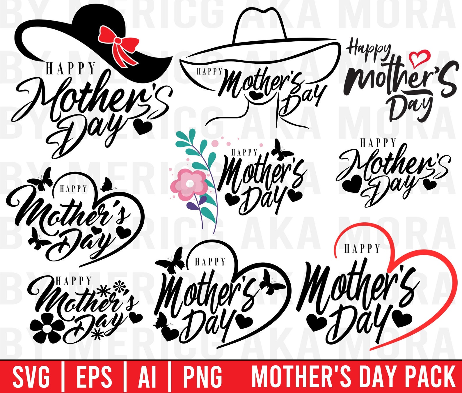 Happy Mothers Day Svg, Mothers Day Svg Bundle, Mothers Day Svg, Mom Svg, Mother Svg - Etsy