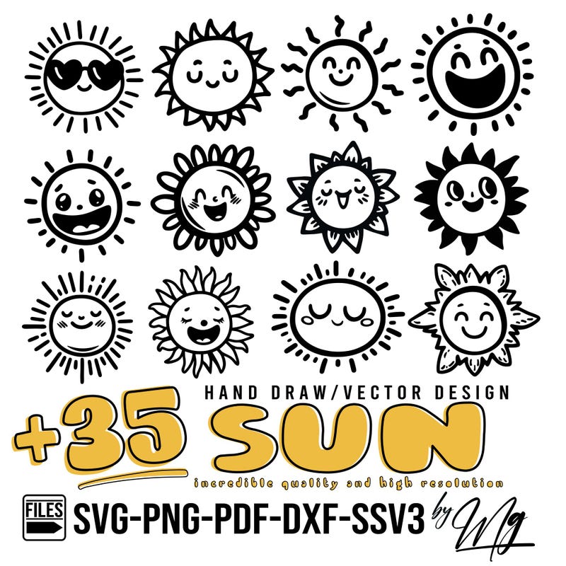 Sun Svg - Etsy