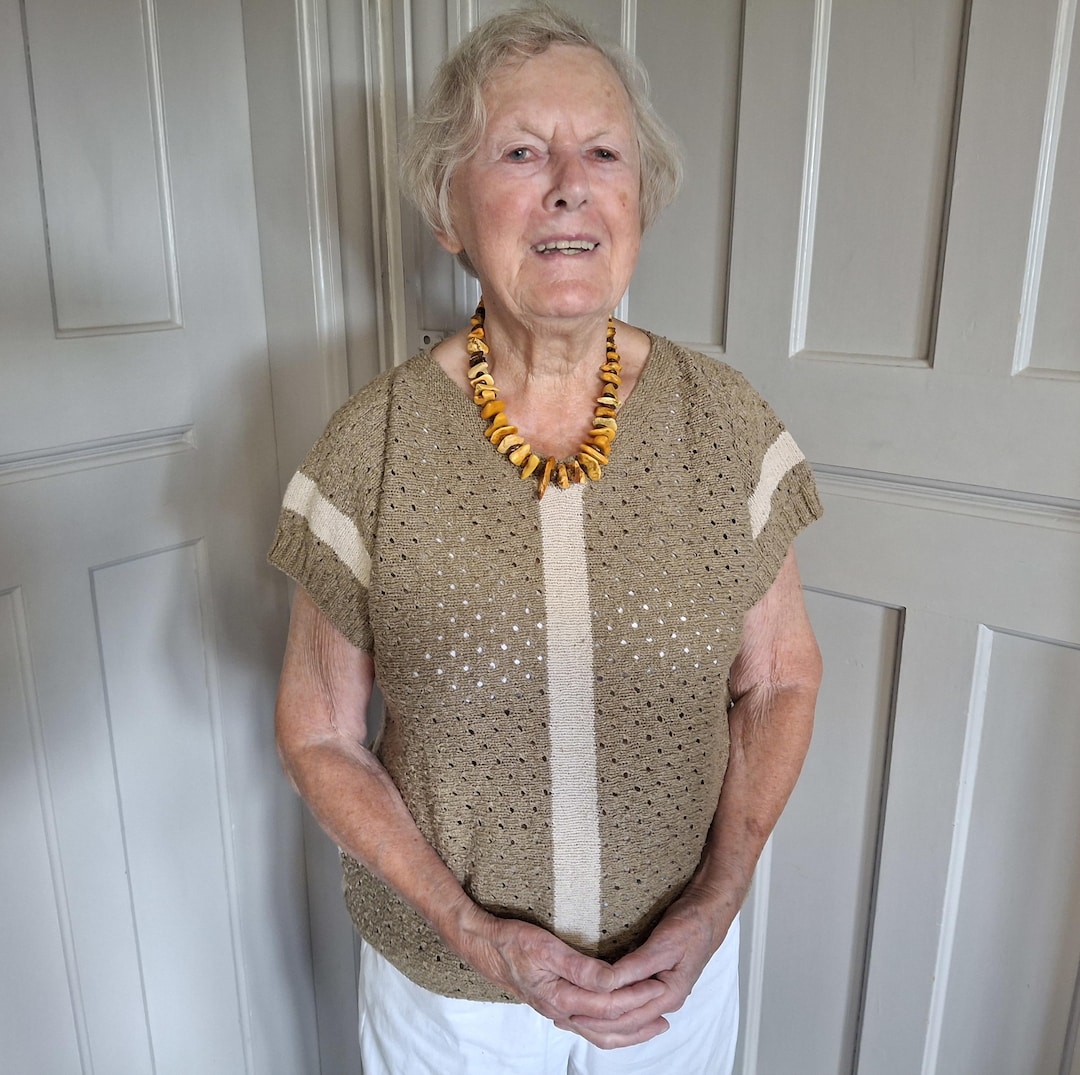 ROMA, Knitting Pattern for a Short Sleeved Jumper in Lace Pattern ...
