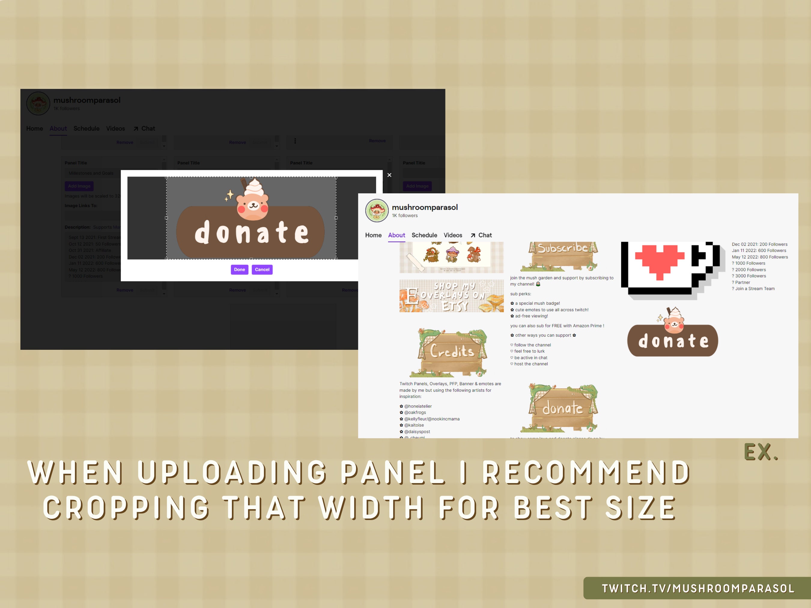 Kawaii Sushi Twitch Stream Alert Panels Pack Foodie Cozy - Etsy