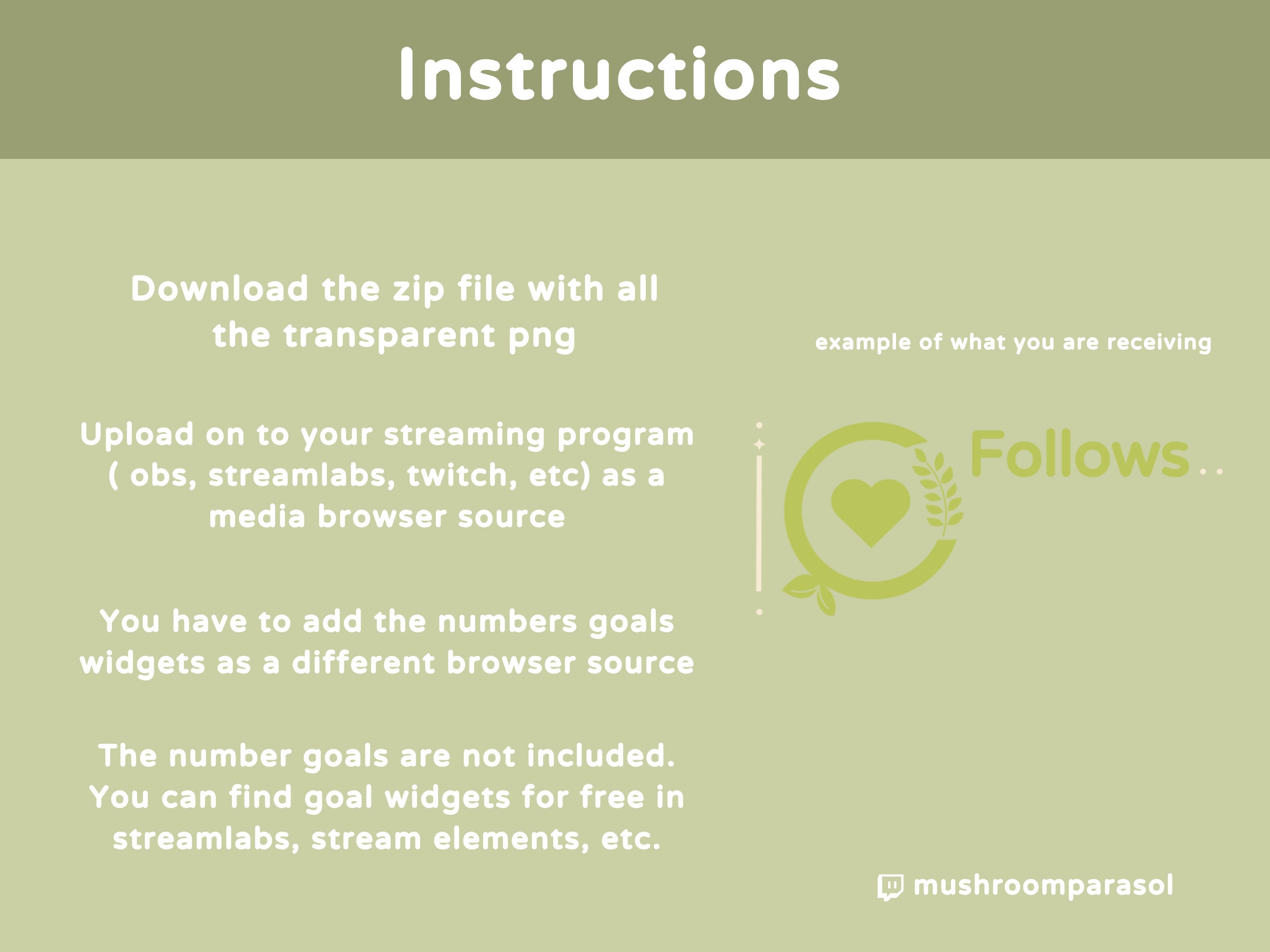 Streaming Goals Leaf Theme | Twitch OBS Streamlabs Tiktok Youtube ...