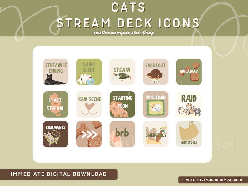 Cats Stream Deck Icons - Etsy