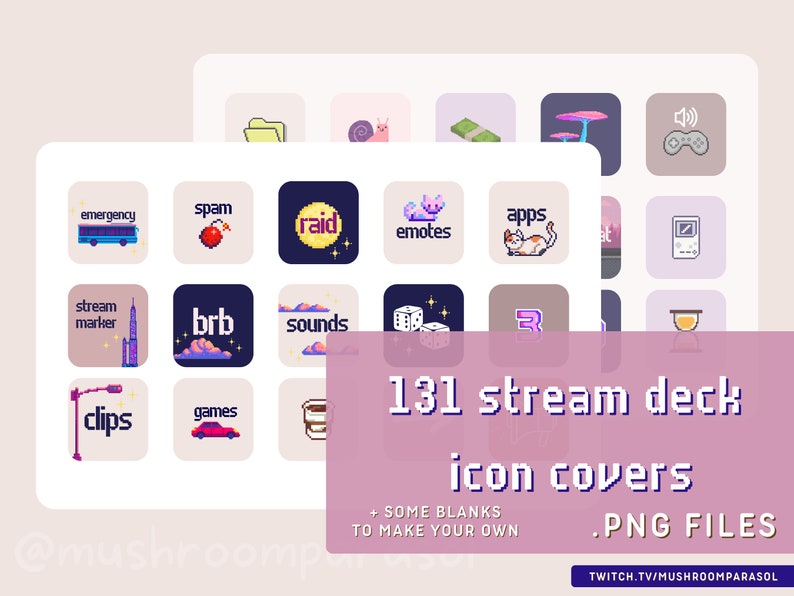 Retro Pixel Stream Deck Icons - Etsy