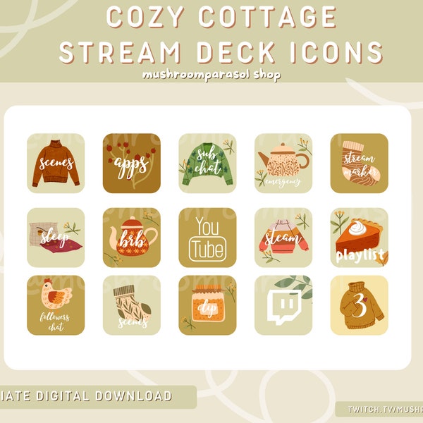 Cottagecore Stream Deck Icons - Etsy