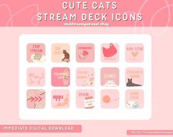Minimalist Cute Stream Deck Icons Set| 100+ Icon Pack for El Gato ...