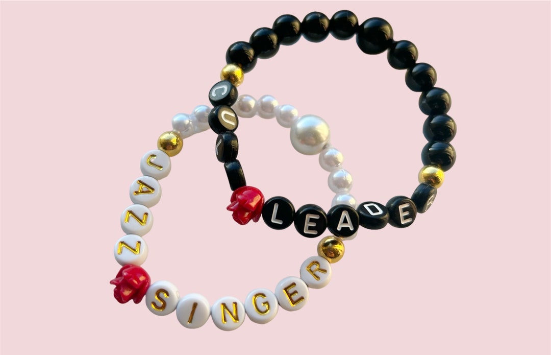 Jazz Singer/ Cult Leader Couples Beaded Faux Pear Bracelets - Etsy