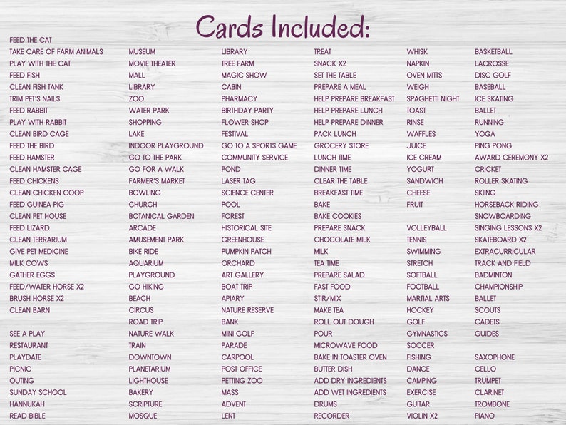 Editable Kids Chore Chart: Daily Routine Cards, Visual Task Checklist ...