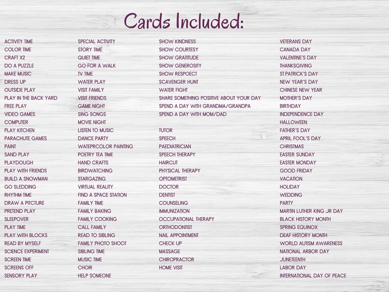 Editable Kids Chore Chart: Daily Routine Cards, Visual Task Checklist ...