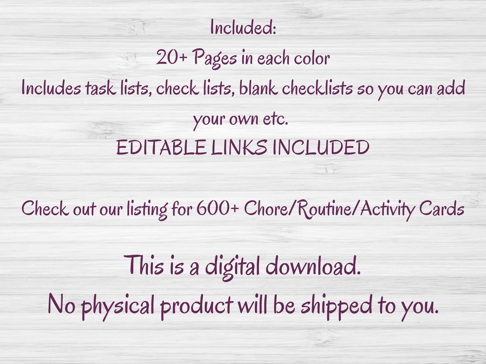 Routine & Chore Charts for Girls, Tasks, Checklists, Kids Printables ...