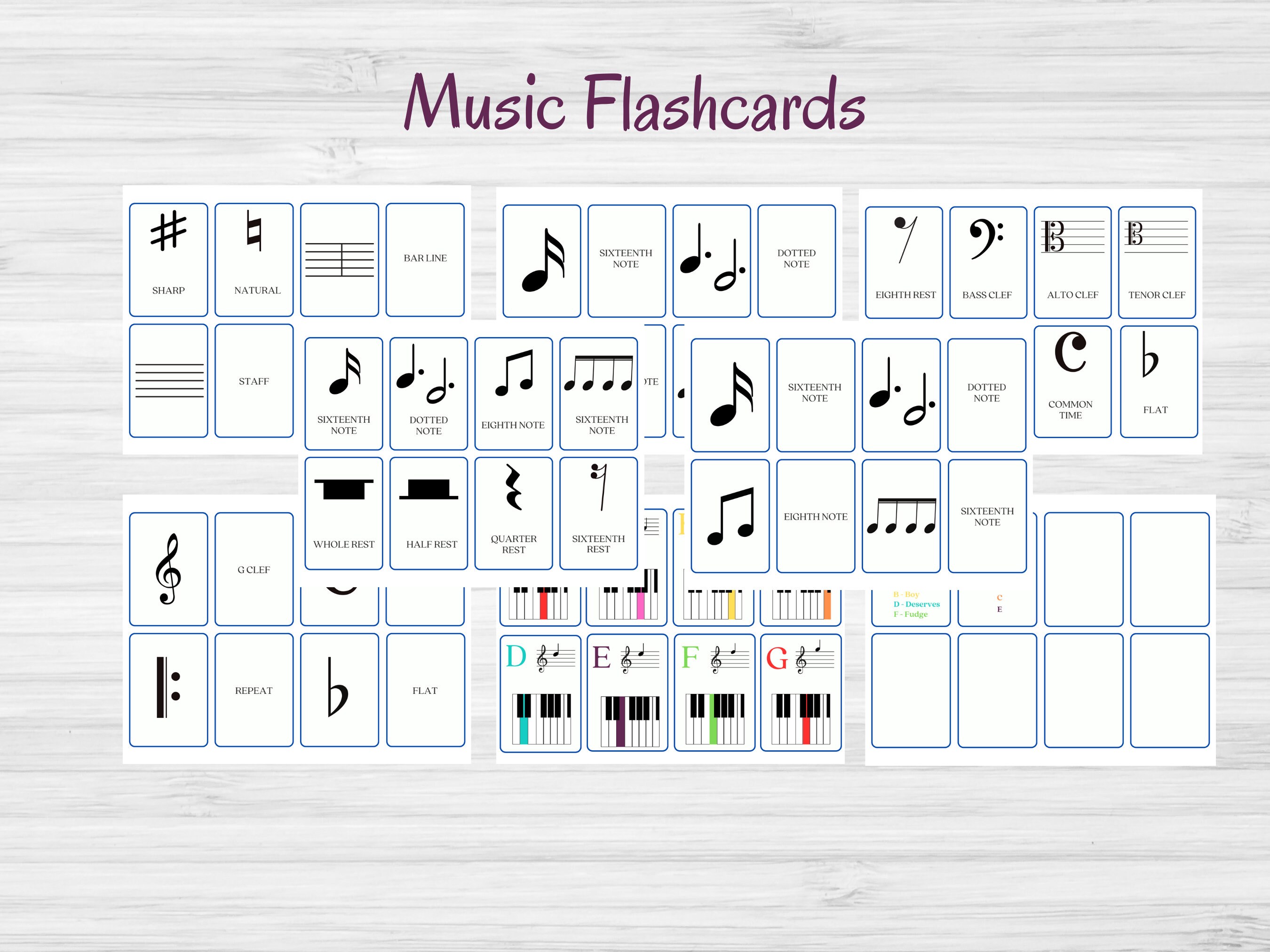 Music Flashcards, Flashcards, Educational Flashcards, Learning, Home ...