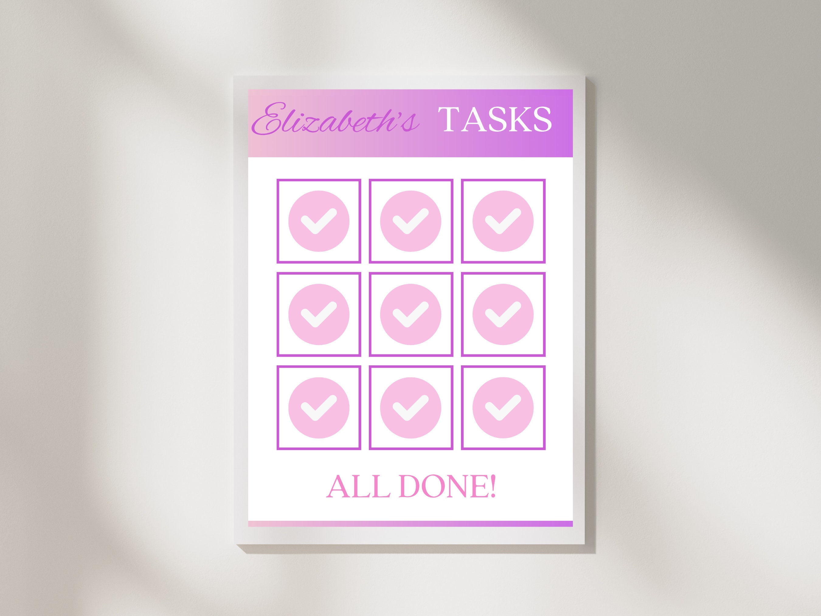Routine & Chore Charts for Girls, Tasks, Checklists, Kids Printables ...