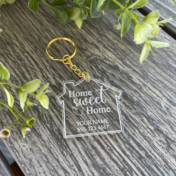 Realtor Keychain - Etsy