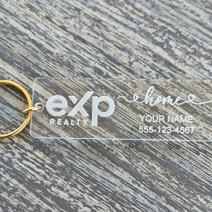 BULK Personalized Acrylic Realtor Keychain – Closing Gift, New ...