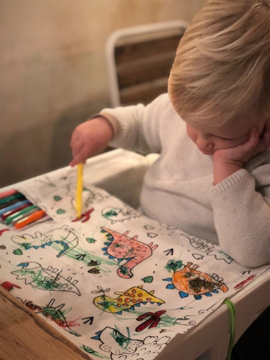 Washable Coloring Page With Felts, Reusable, Sustainable, Zero Waste ...