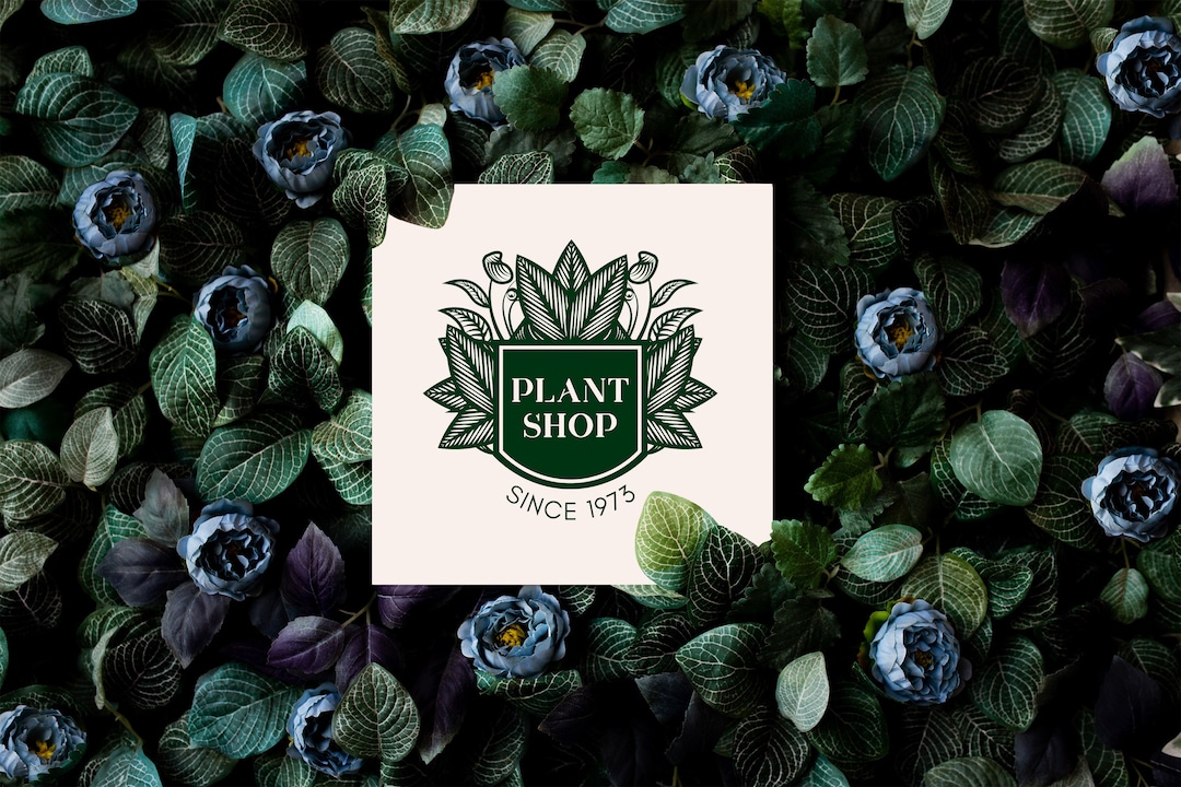 Plant Shop Logo, Custom Plant Logo, Professional Logo, Floral Logo ...