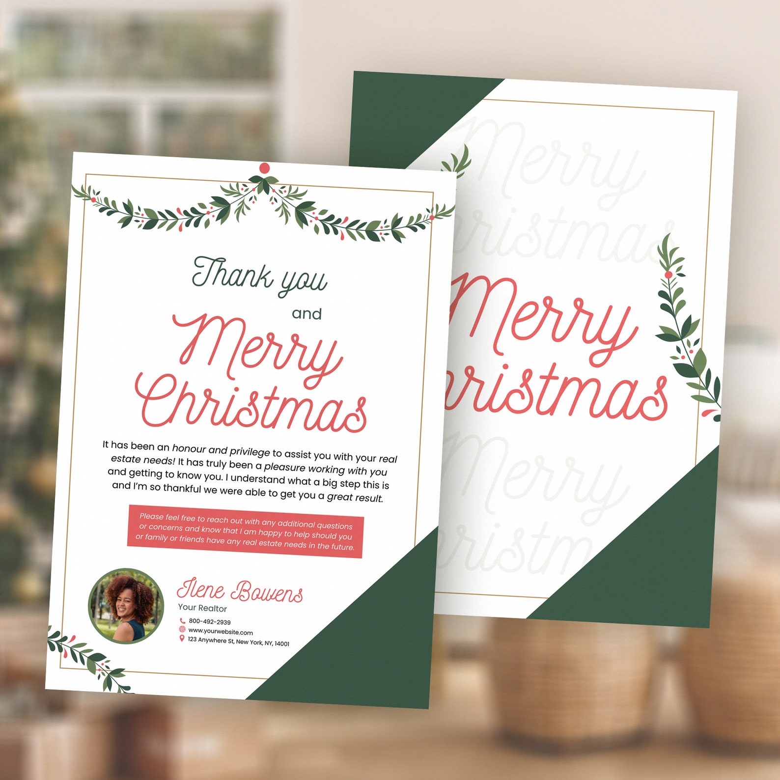 Realtor Christmas Card Real Estate Marketing Realtor Marketing Realtor ...