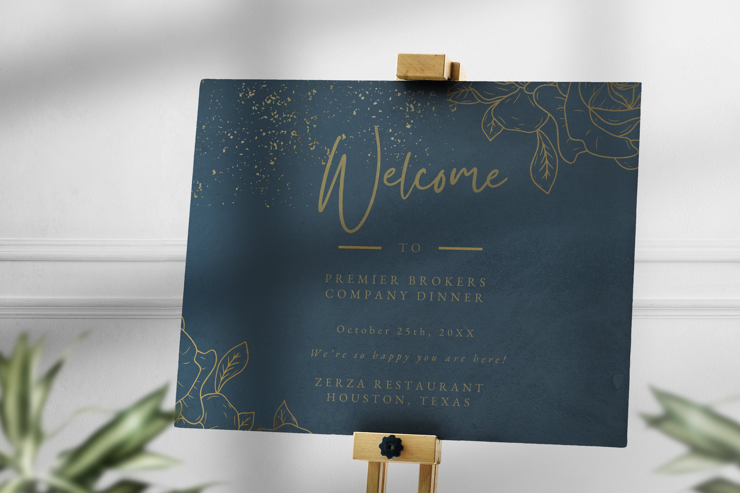 Instant Download Company Dinner Welcome Sign Editable Template ...