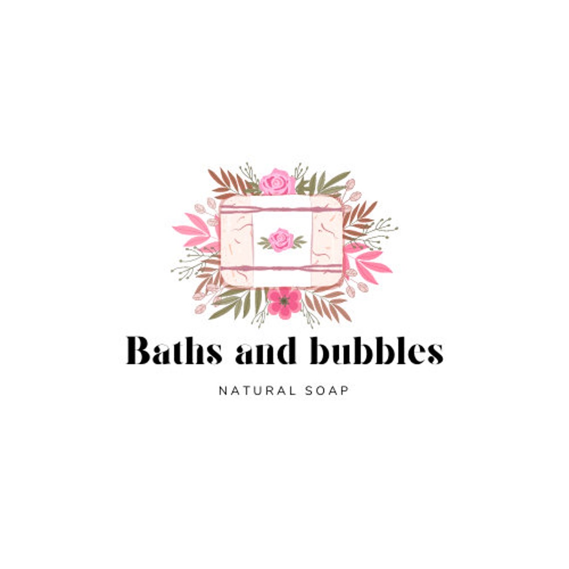 Soap Logo Spa Logo Design Organic Soap Logo Nature Logo - Etsy