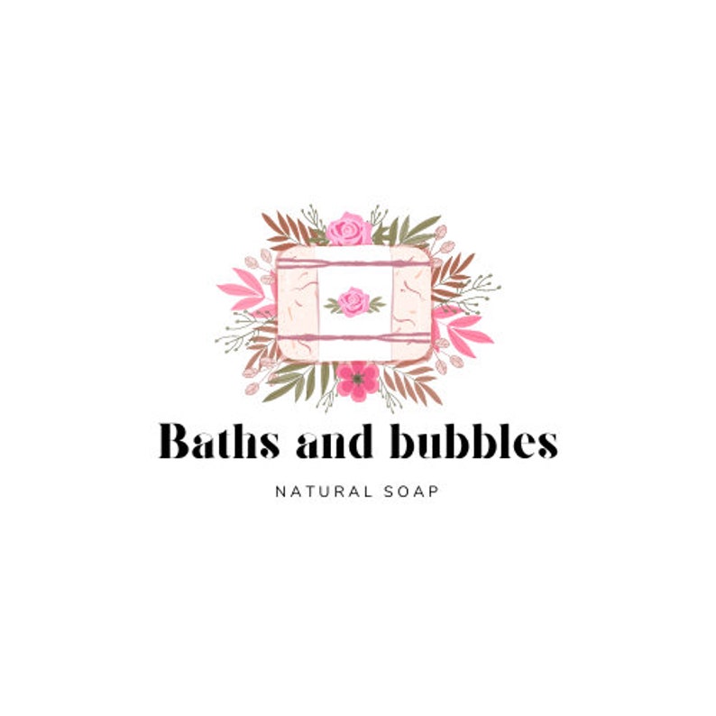 Soap Logo, Spa Logo Design, Organic Soap Logo Nature Logo Organic Bath ...