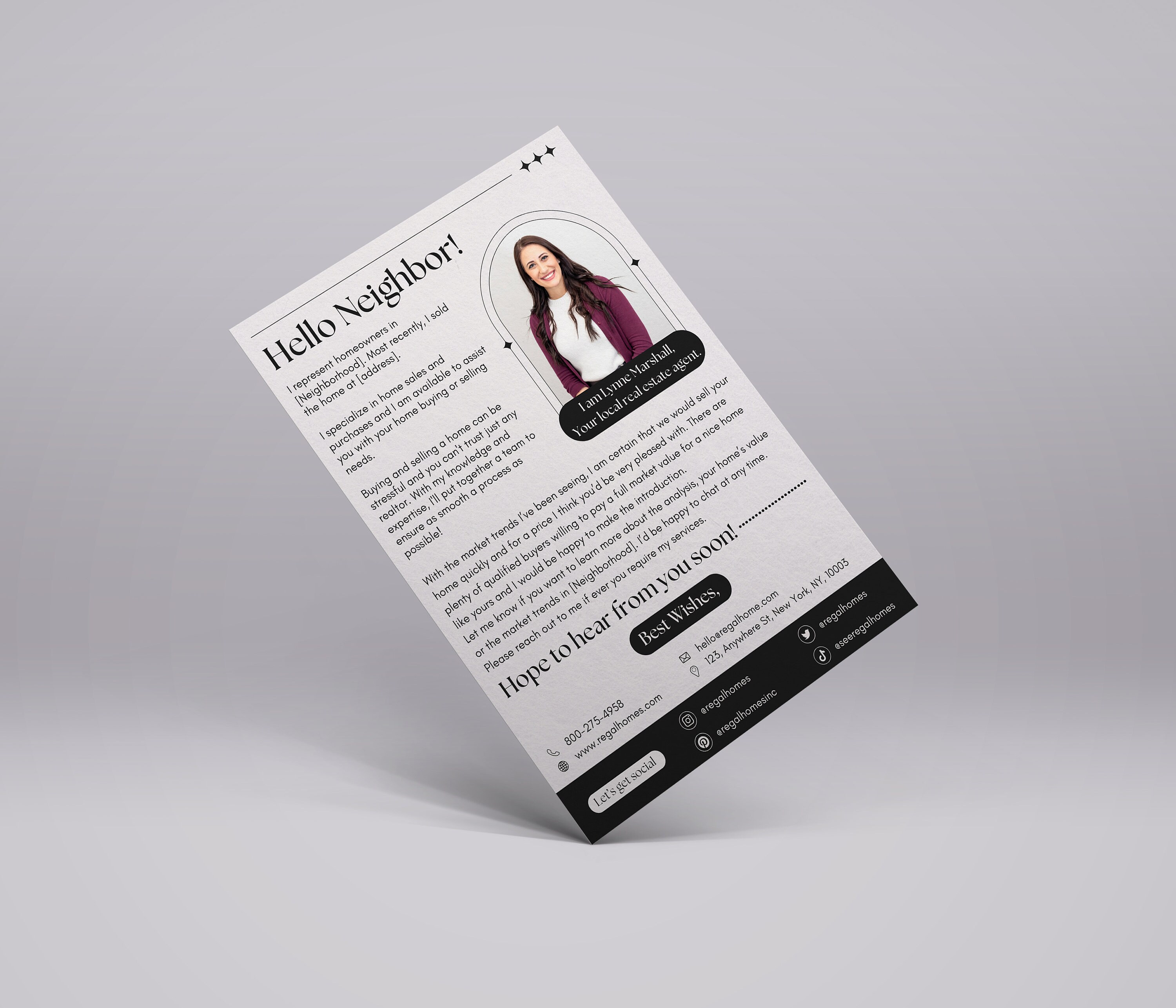 Hello Neighbor Farming Letter for Realtors and Lenders | Real Estate ...