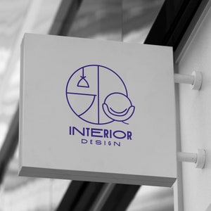Custom Hand Drawn Logo, Interior Design Logo, Home Decor Design, Simple ...
