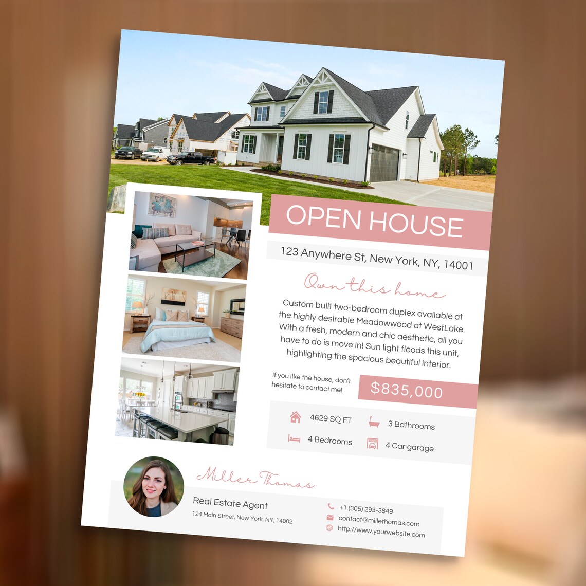 Open House Flyer Template, Real Estate Open House Flyer, Real Estate ...