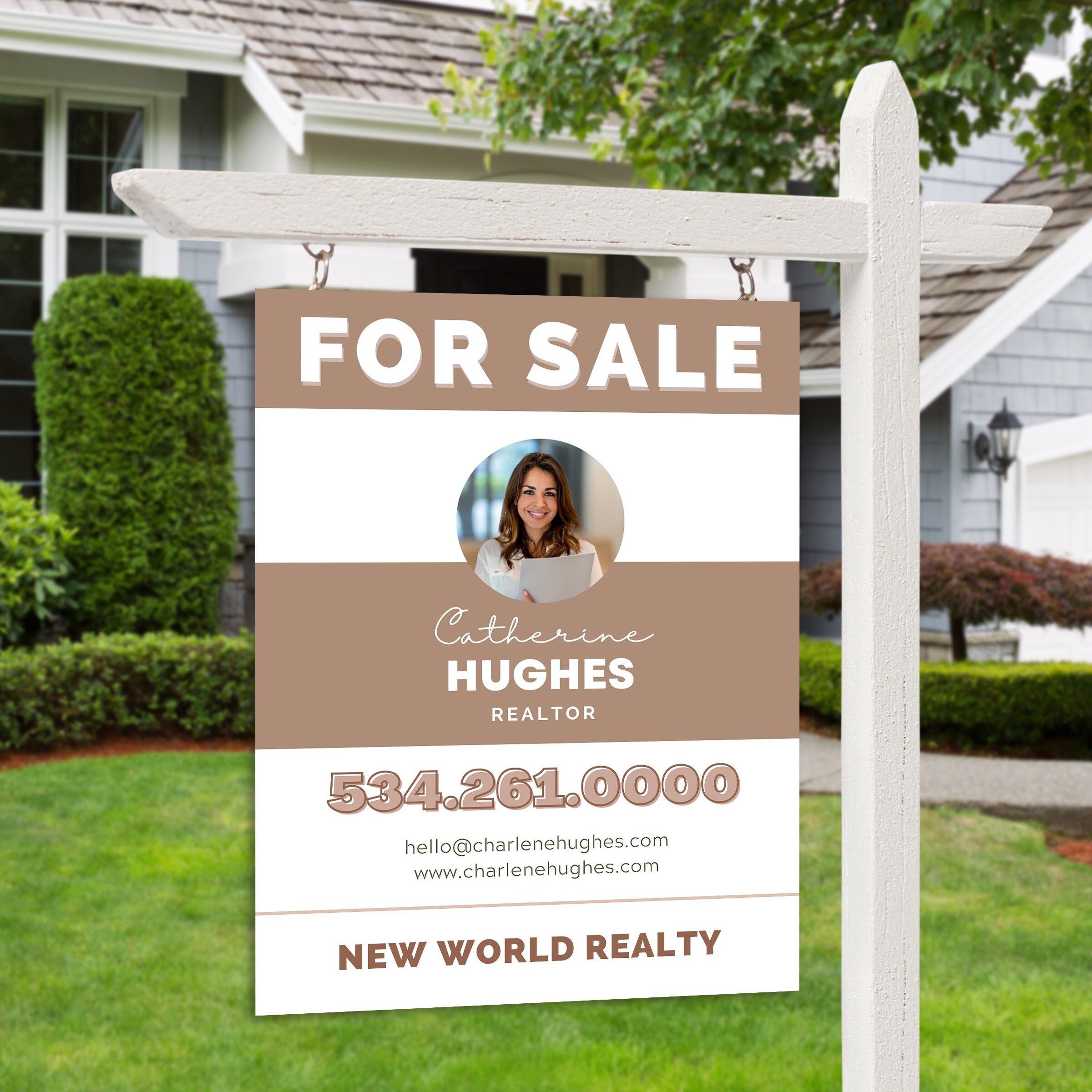 Real Estate Yard Sign, Property Sign, for Sale Sign, Realtor Sold Sign ...