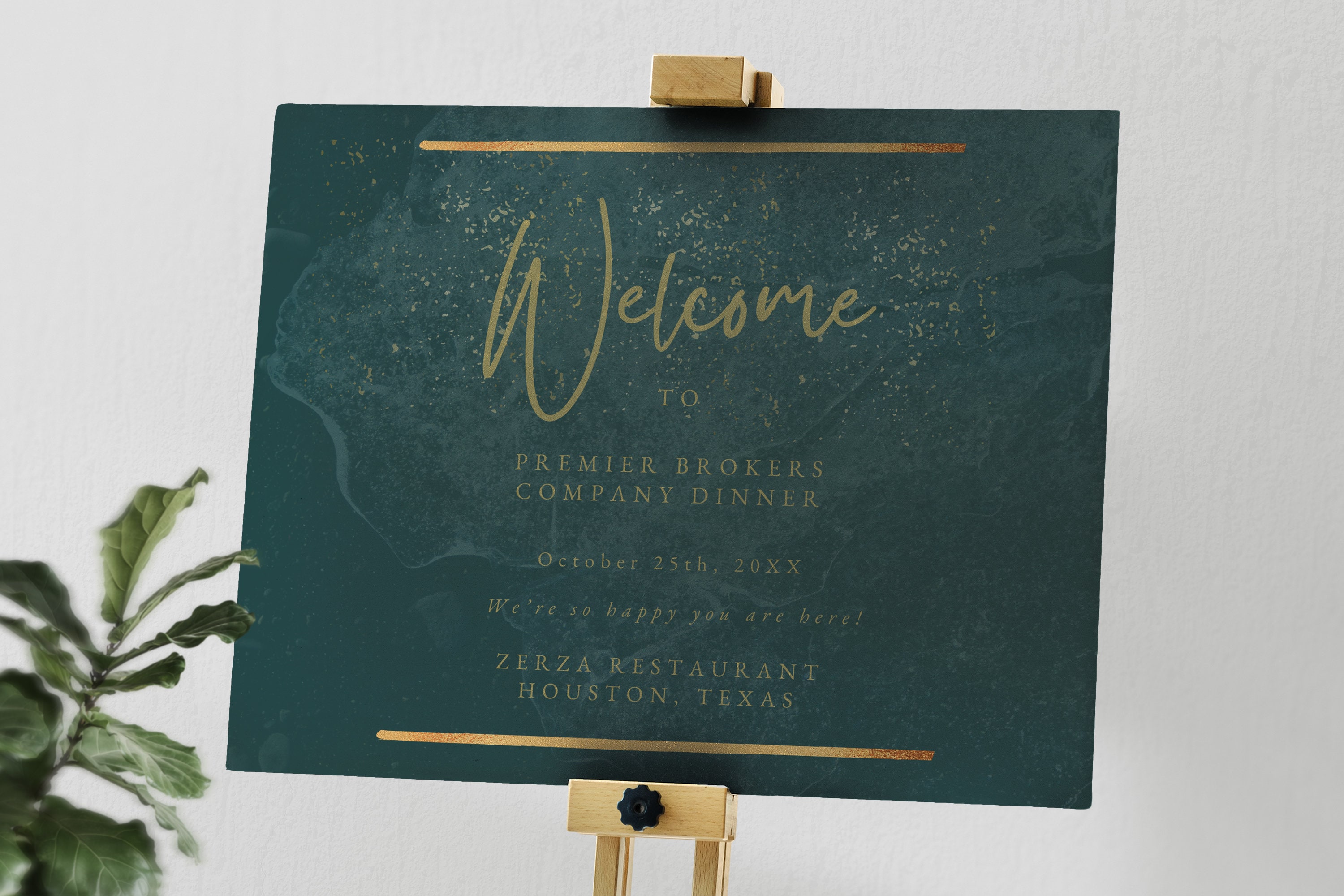 Instant Download Company Dinner Welcome Sign Editable Template ...