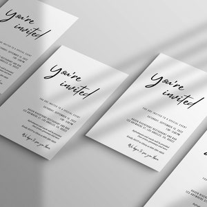 Modern Business Invitation Template, Simple Business Invitation ...