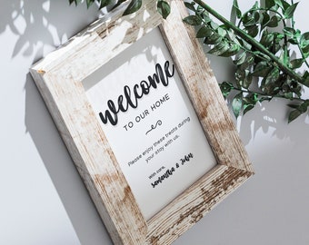 Airbnb, Airbnb Sign, Airbnb Gift Basket Card, Rental Gift Basket ...