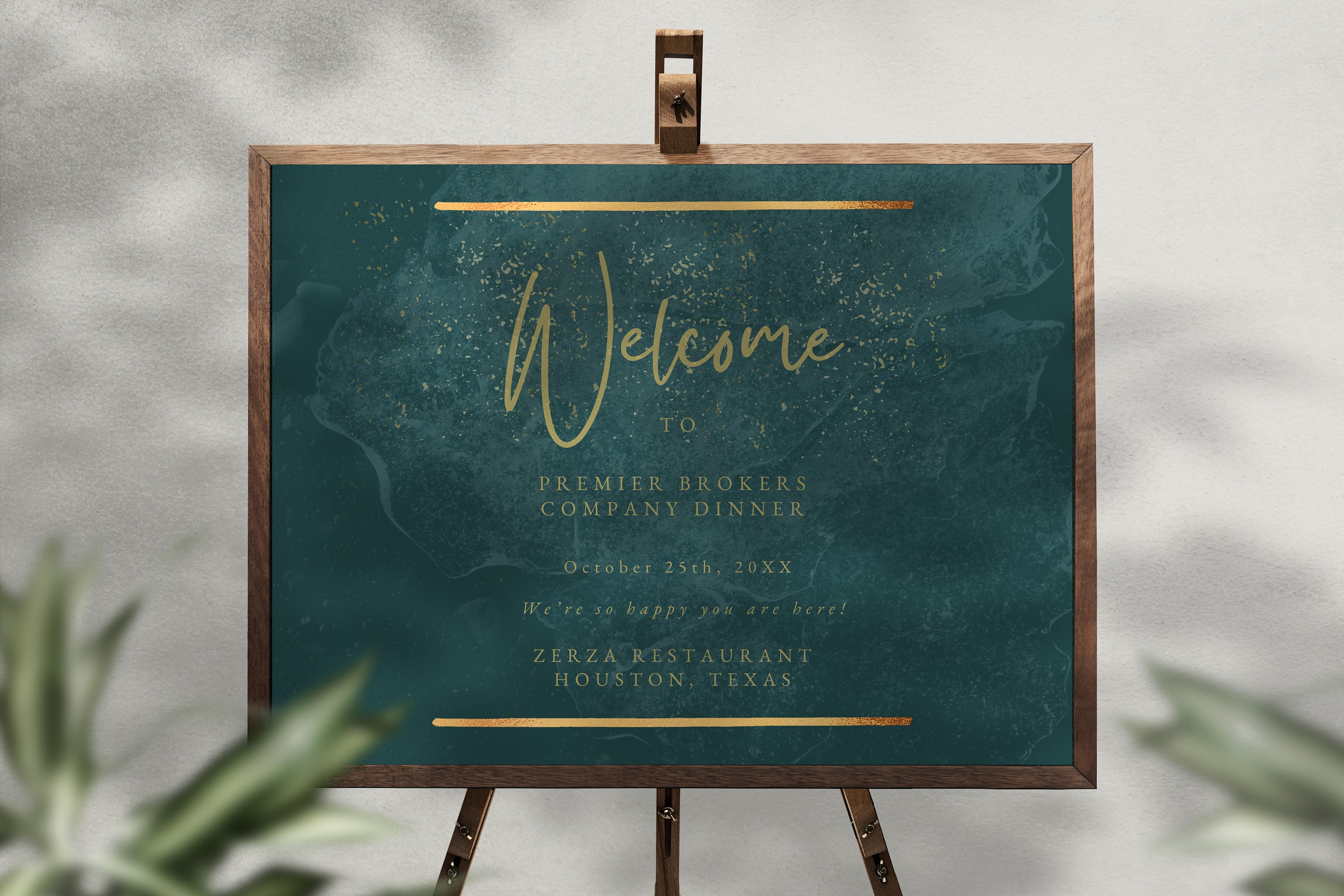 Instant Download Company Dinner Welcome Sign Editable Template ...