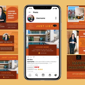 Fall Social Media Post for Realtors Real Estate Marketing Canva ...