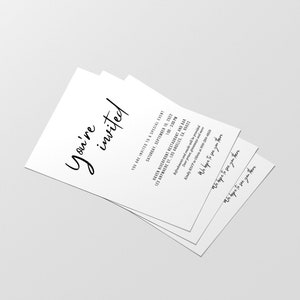 Modern Business Invitation Template, Simple Business Invitation ...
