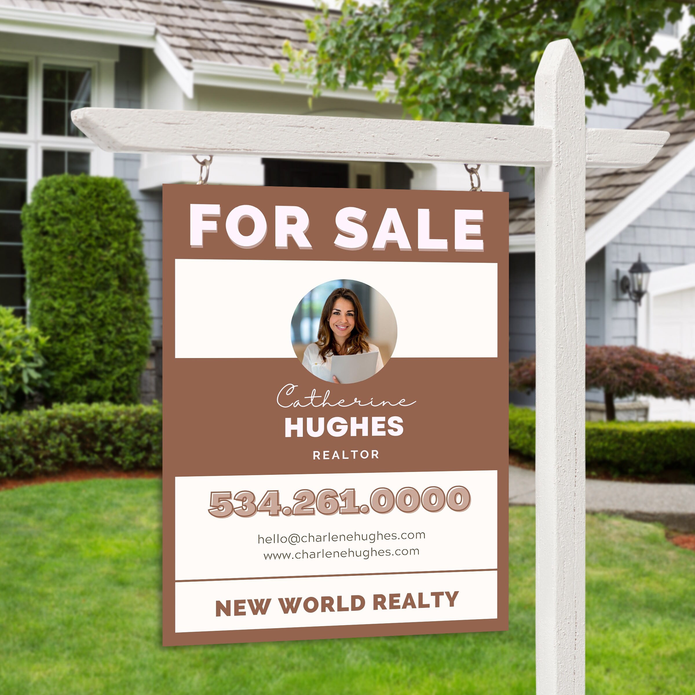 Real Estate Yard Sign, Property Sign, for Sale Sign, Realtor Sold Sign ...