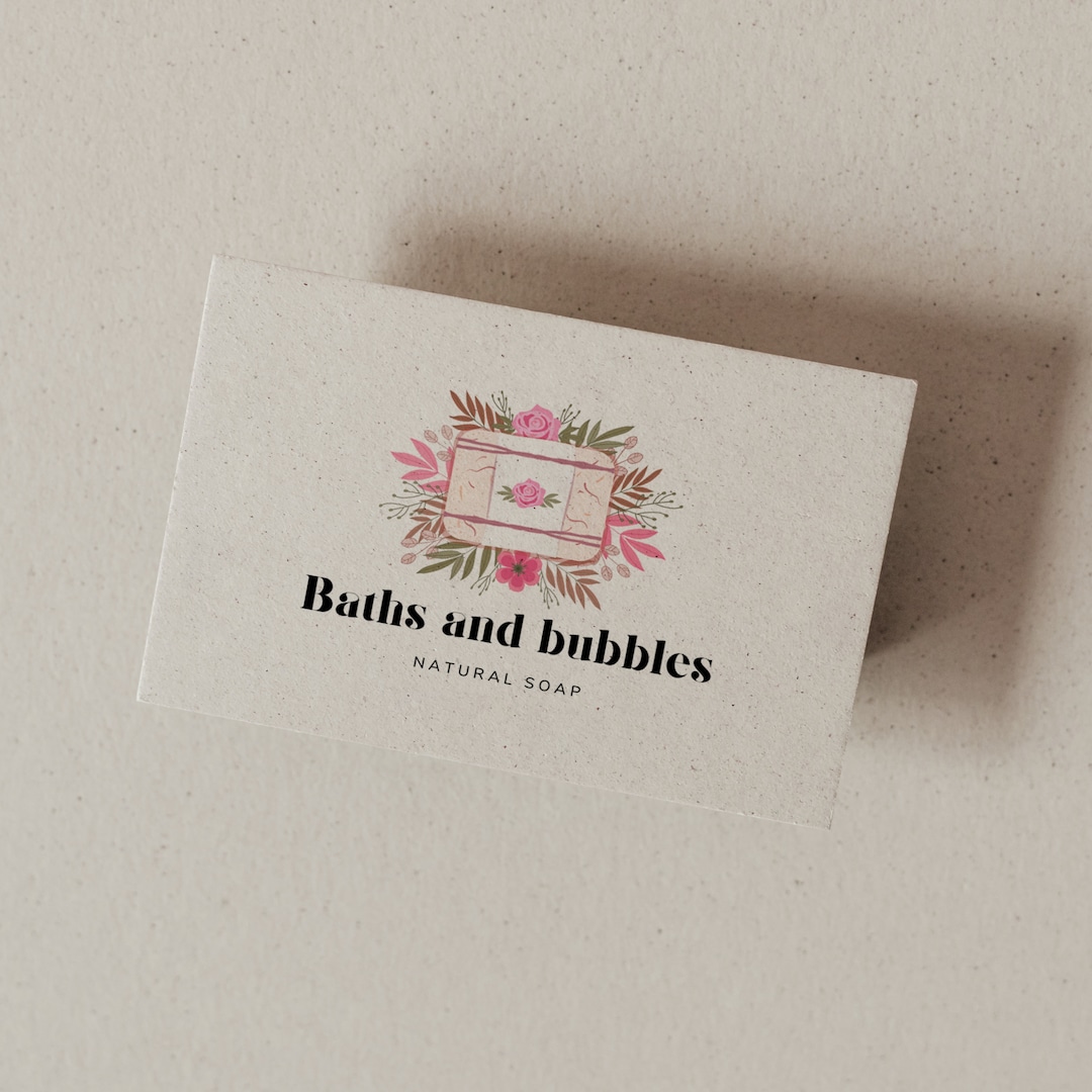 Soap Logo, Spa Logo Design, Organic Soap Logo Nature Logo Organic Bath ...