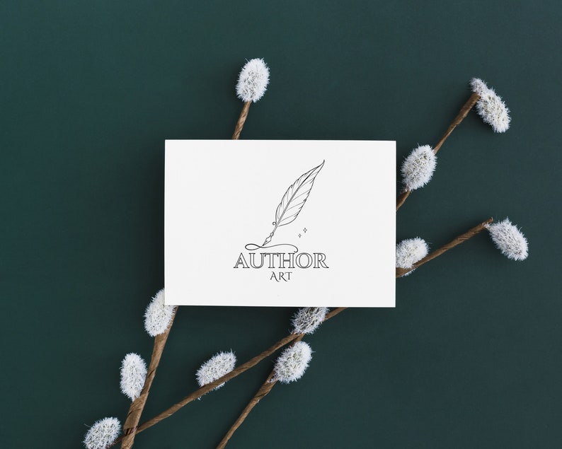 Author Logo Design, Writer Logo, Logo for Authors and Writers, Blogger ...